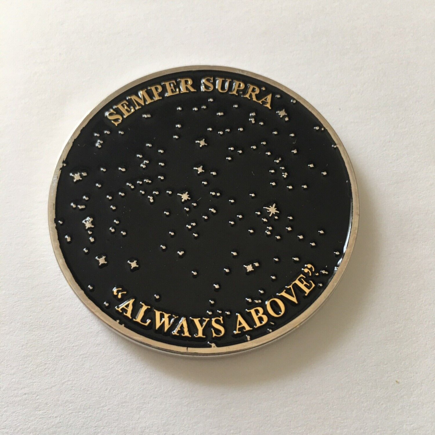 U.S. SPACE FORCE Challenge Coin USAF Semper Sutra Always Above Large 1. ...