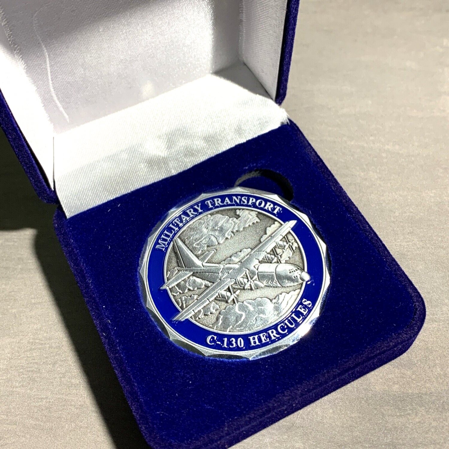 USAF C-130 HERCULES Challenge Coin 1.75" with Presentation Box