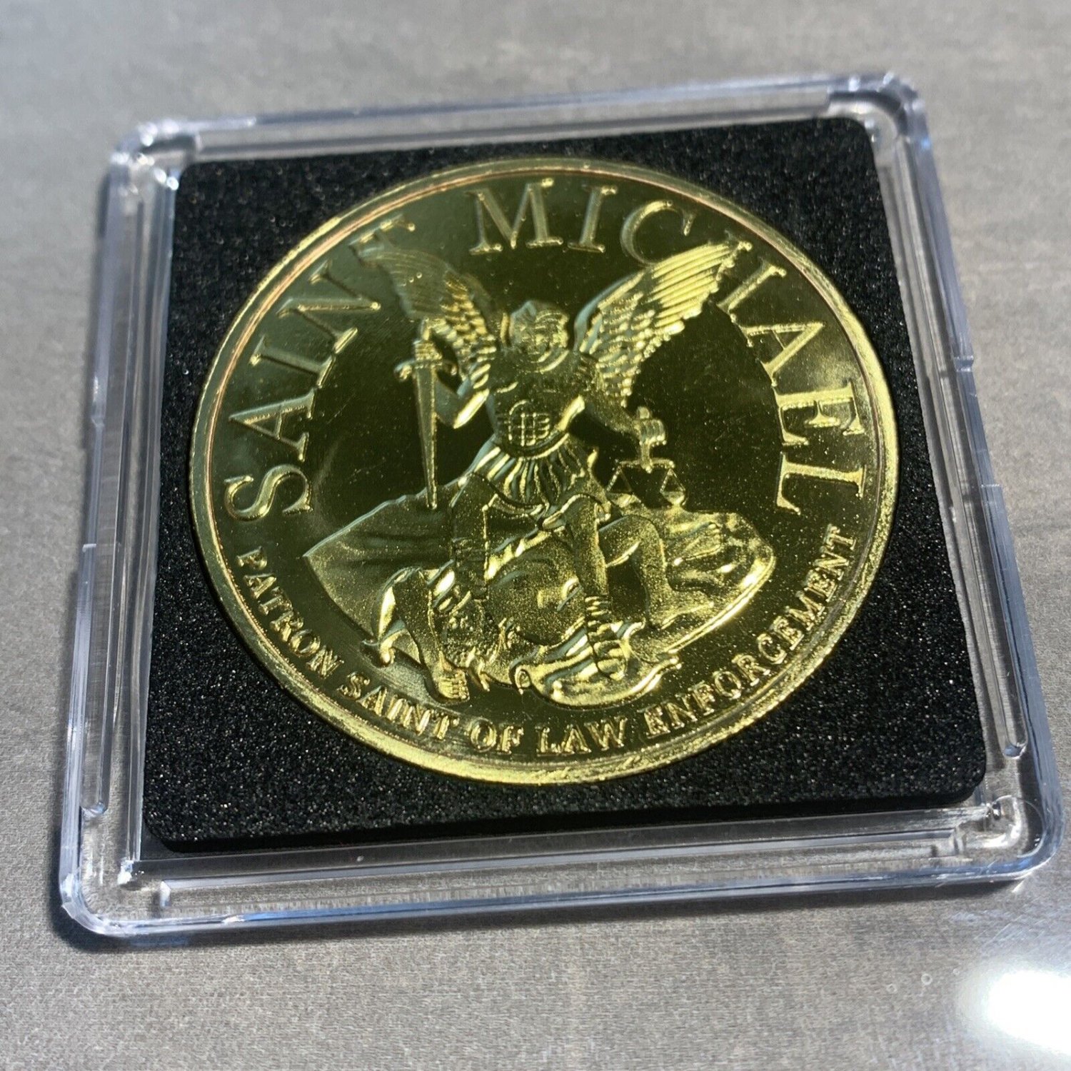 ALASKA State Police-State Trooper Gold Plated St. Michael Challenge ...