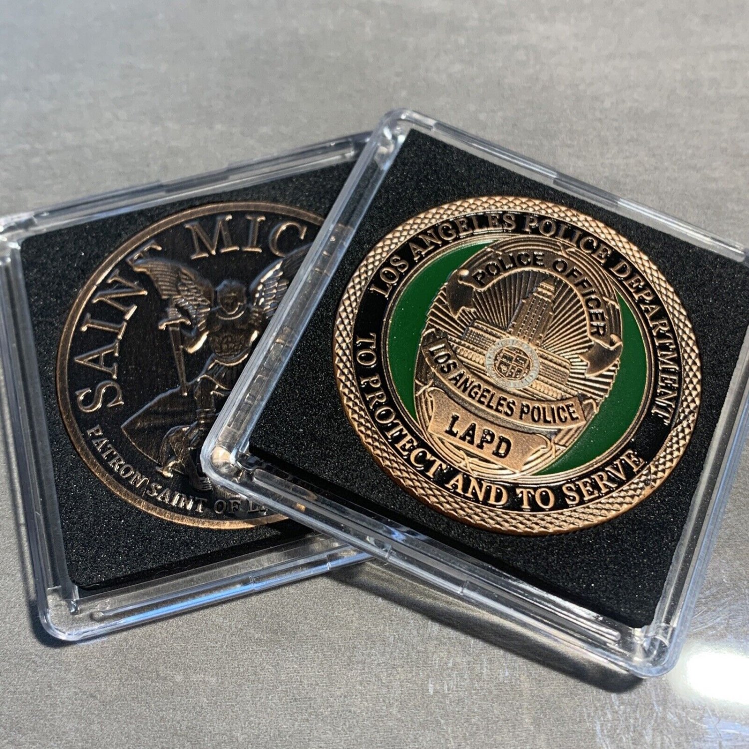 LOS ANGELES LAPD POLICE DEPARTMENT COPPER FINISH Challenge Coin 40mm New!