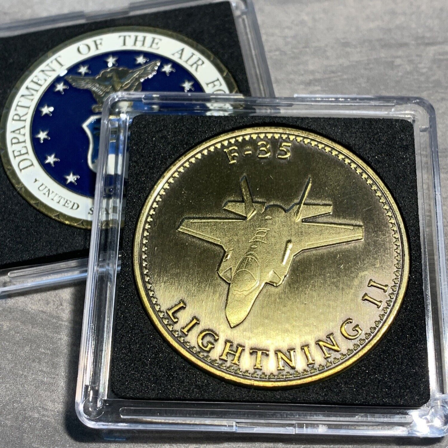 F-35 LIGHTNING II FIGHTER JET Challenge Coin United States AIR FORCE ...