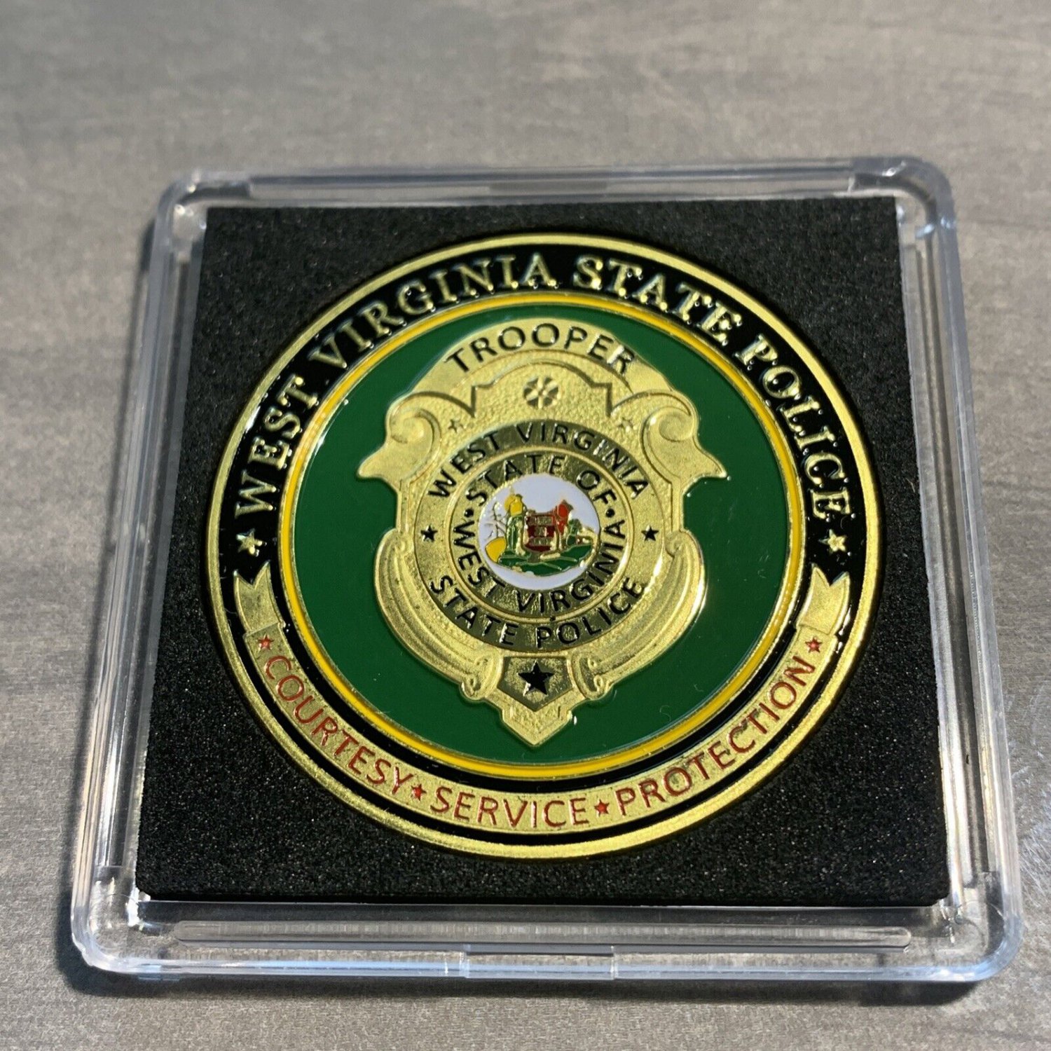 WEST VIRGINIA STATE Police Trooper Challenge Coin St Michael Prayer ...