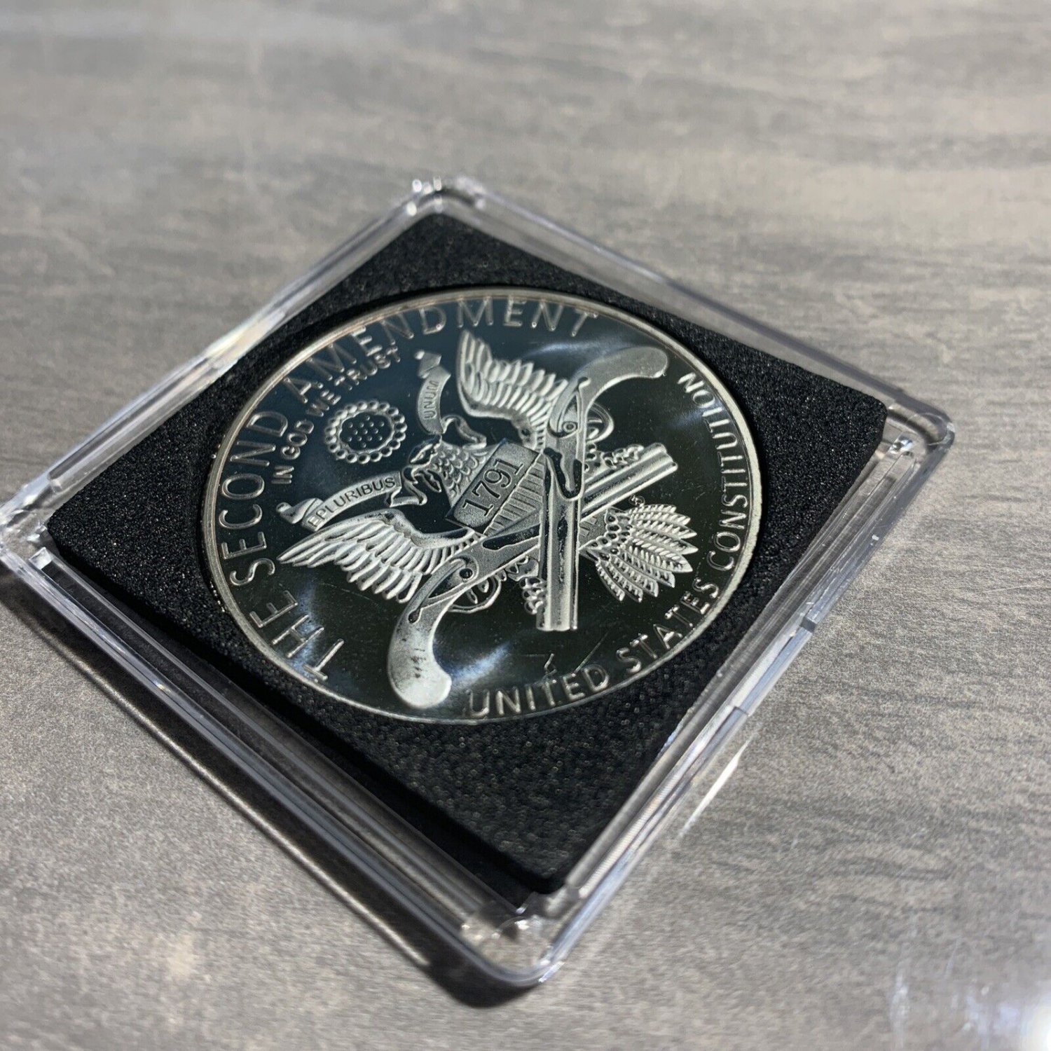 2nd Amendment Challenge Coin Right to Keep & Bear Arms-NEW Silver PL ...