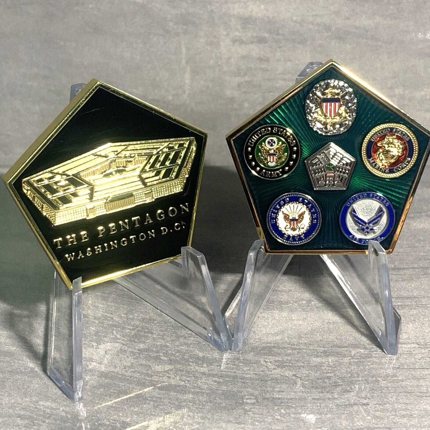 PENTAGON DOD CHALLENGE COIN NEW! - ARMY, NAVY, AIR FORCE, MARINES