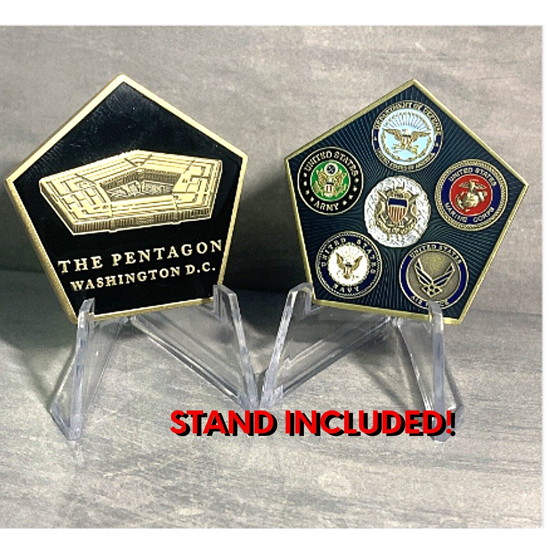 PENTAGON DOD-JOINT CHIEF OF STAFF CHALLENGE COIN ARMY, NAVY, AIR FORCE ...