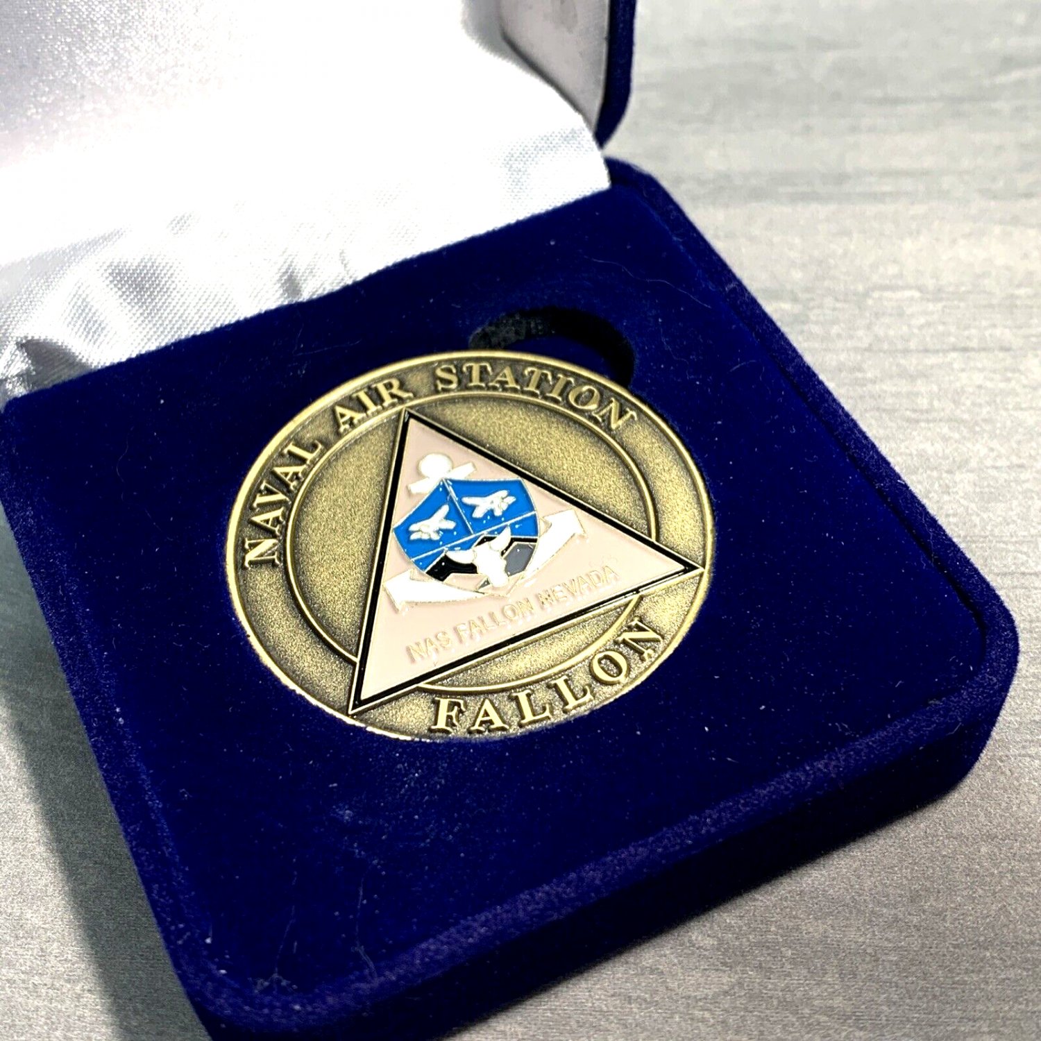 TOP GUN US Navy CHALLENGE COIN-NAS FALLON Nevada Fighter Weapons School ...
