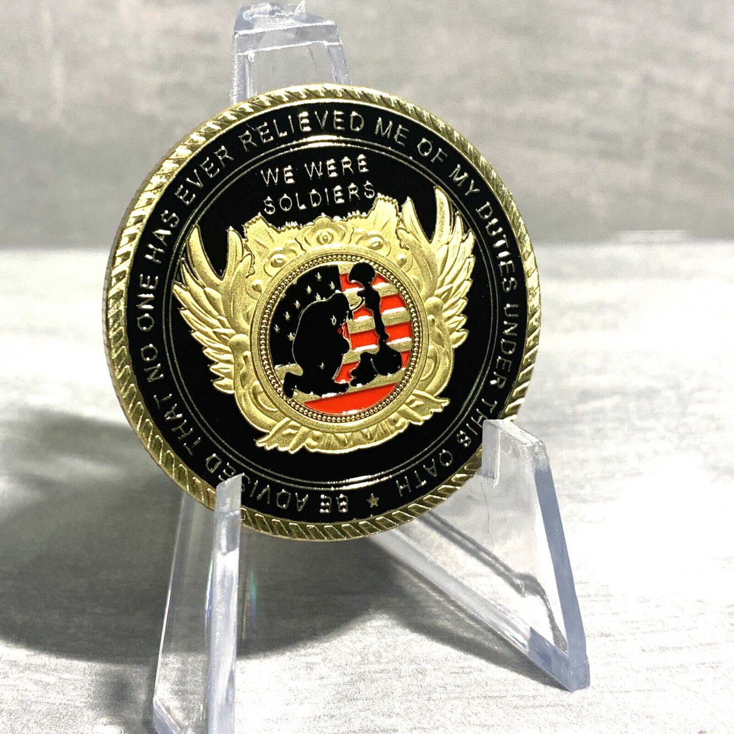US Military VETERAN Challenge Coin ARMY-NAVY- USAF-USMC-USCG Includes ...