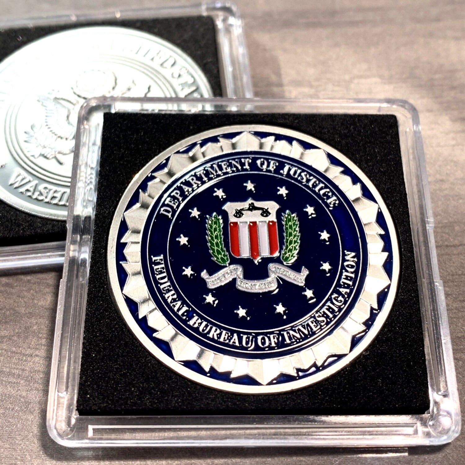 FBI Challenge Coin SILVER Federal Bureau Of Investigation United States ...