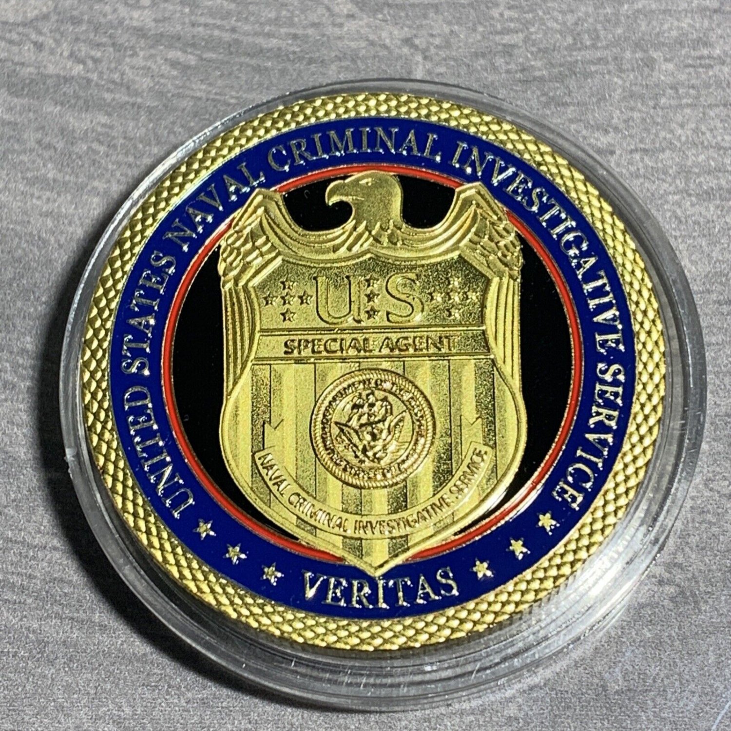 US NAVY NCIS Challenge Coin CRIMINAL INVESTIGATION SERVICE NCIS USN