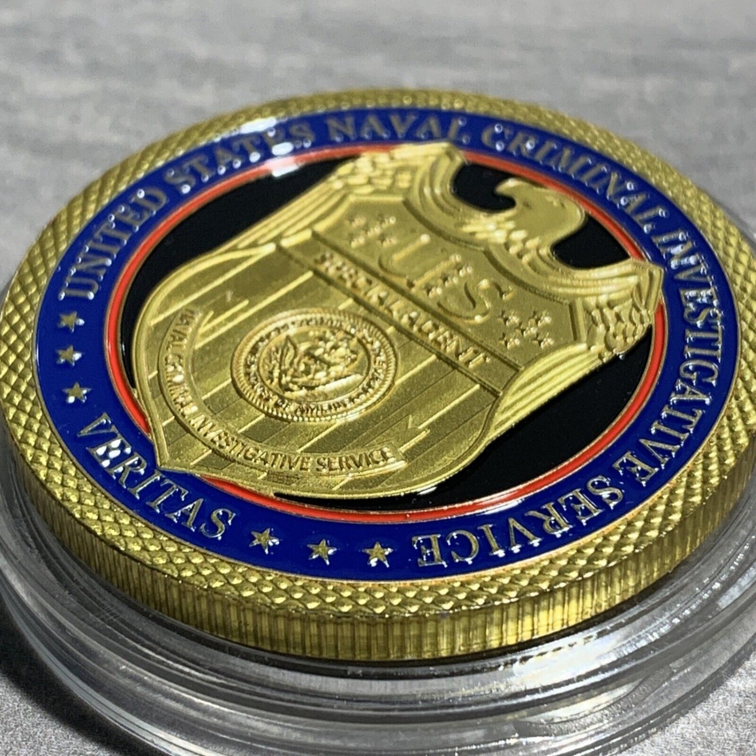 US NAVY NCIS Challenge Coin CRIMINAL INVESTIGATION SERVICE NCIS USN