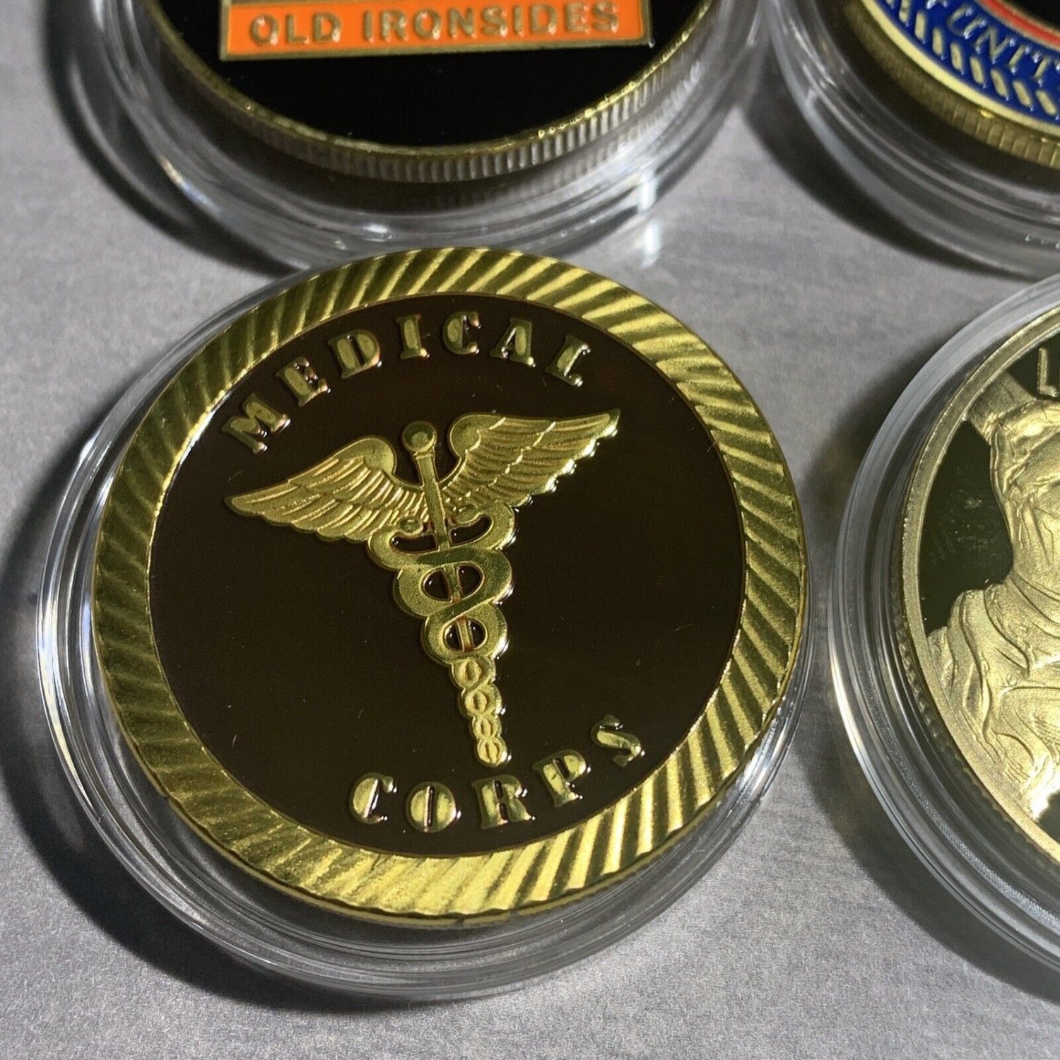 US ARMY CHALLENGE COIN LOT OF 4-1ST ARMORED-100 YR-MEDIC-JAG Offers ...