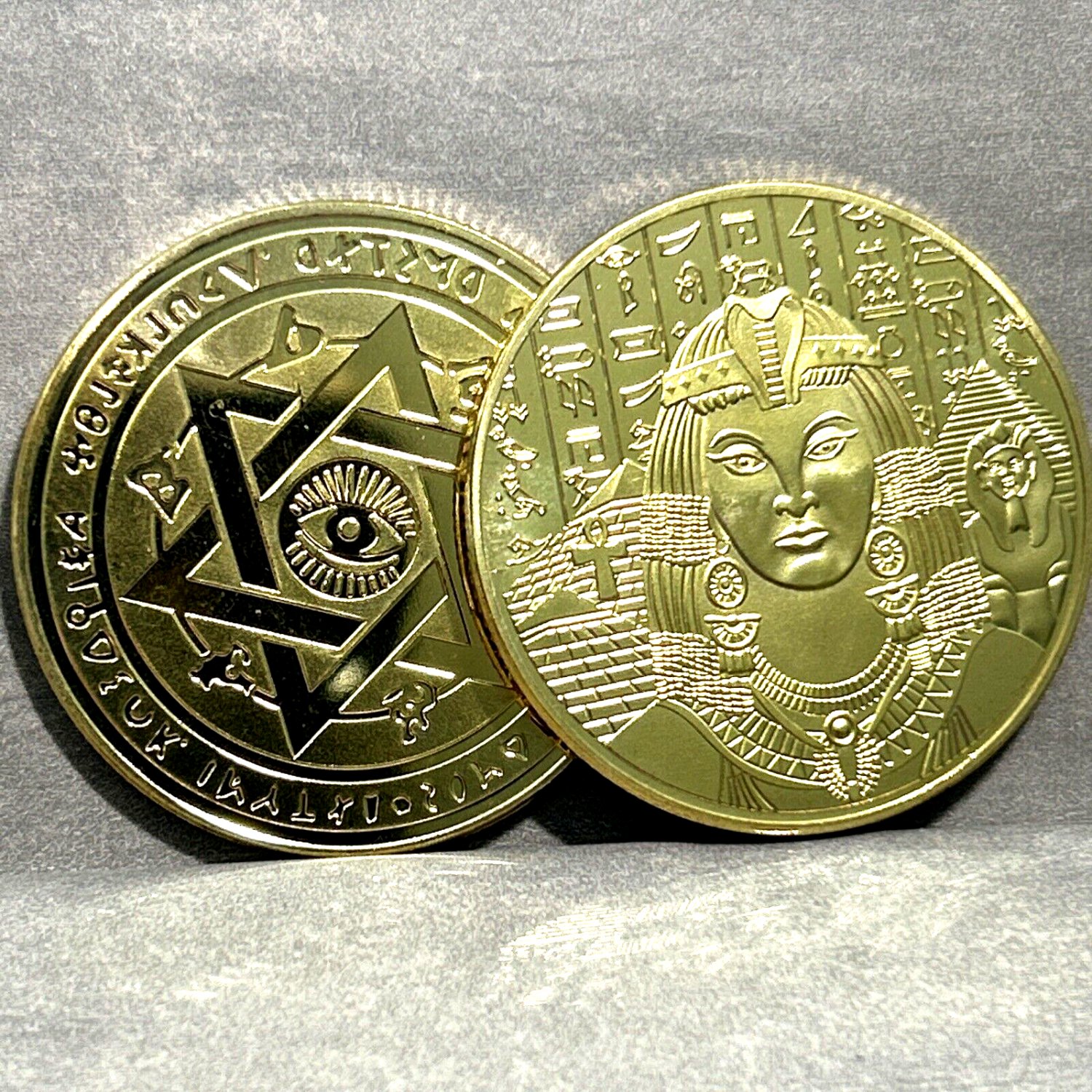 ANCIENT GODDESS Challenge Coin Gold Version IN STOCK! SHIPS IN 24HRS!