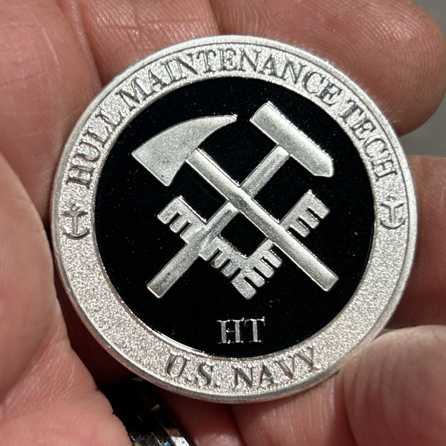 US NAVY HULL MAINTENANCE TECH (HT) Challenge Coin IN STOCK-SHIPS IN 24 HRS!