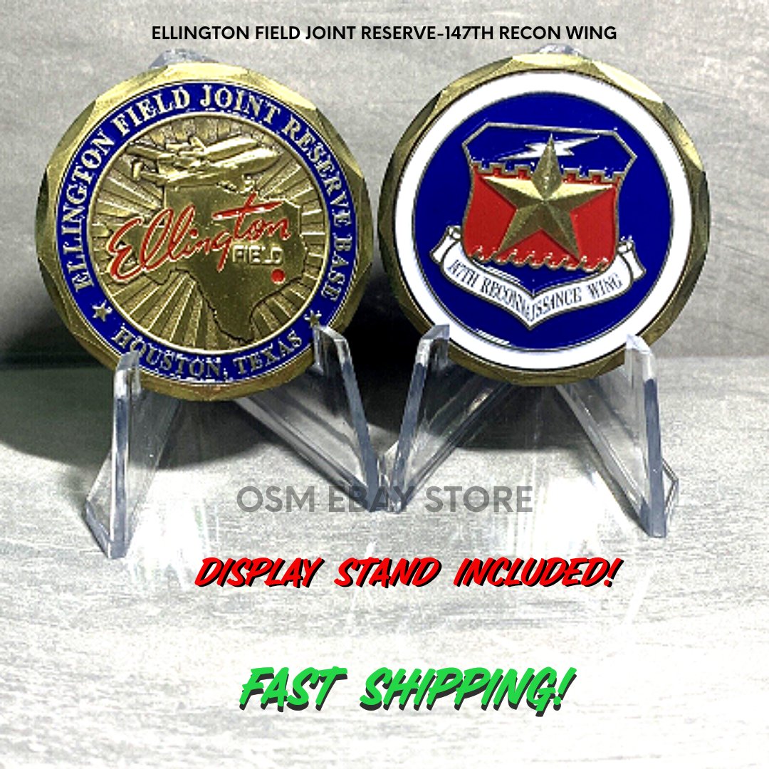 USAF 147TH RECONNAISANCE WING ELLINGTON FIELD JOINT RES 1.75" Challenge ...