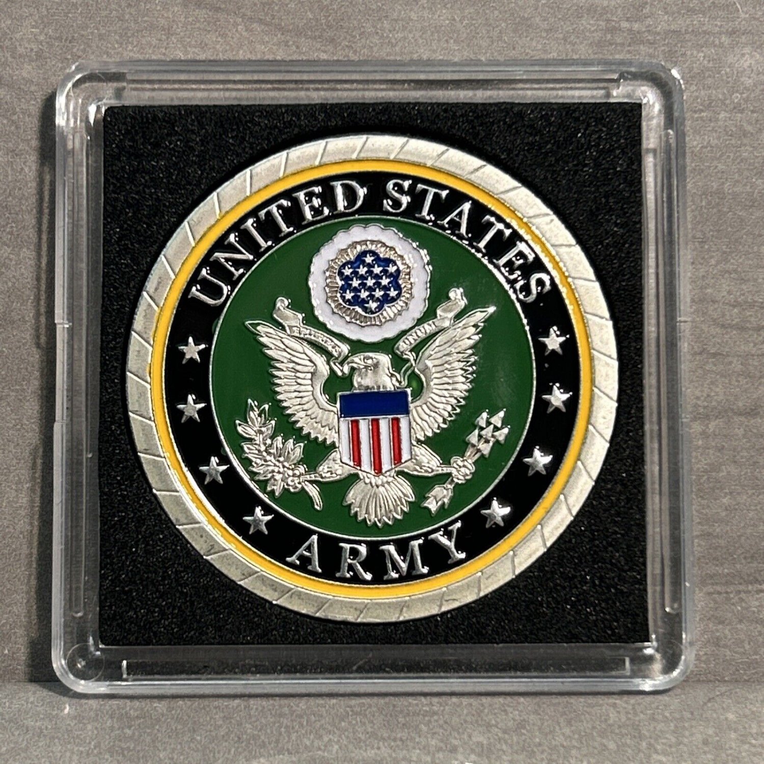 US ARMY COLONEL Challenge Coin with case-SHIPS WITIN 24 HRS!