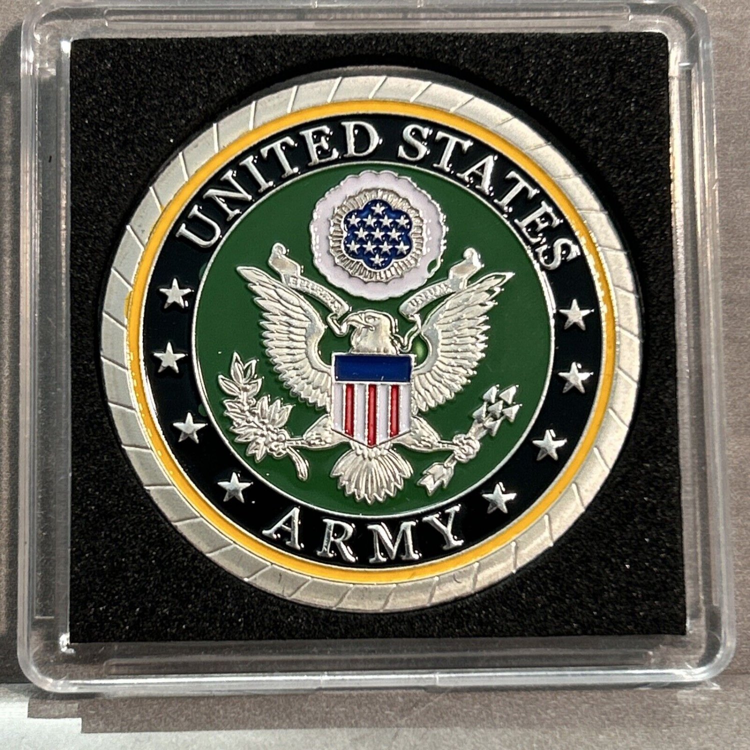 US ARMY CAPTAIN Challenge Coin with case-SHIPS WITIN 24 HRS!