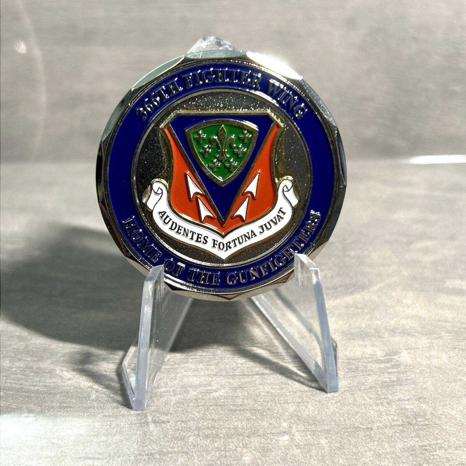 USAF 366TH FIGHTER WING MOUNTAIN HOME AFB IDAHO 1.75" CHALLENGE COIN W ...