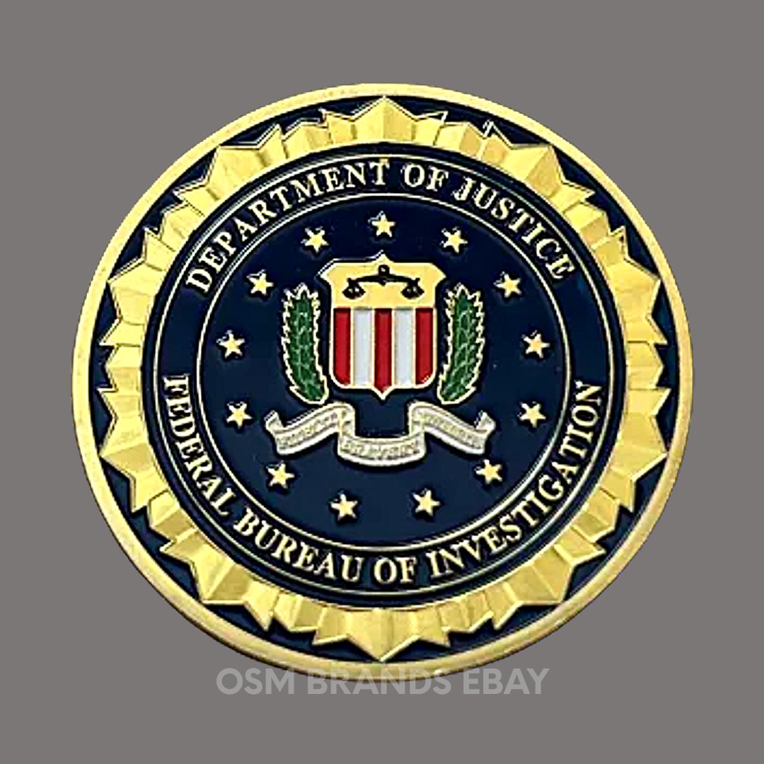 FBI Challenge Coin Federal Bureau Of Investigation United States DOJ-IN ...