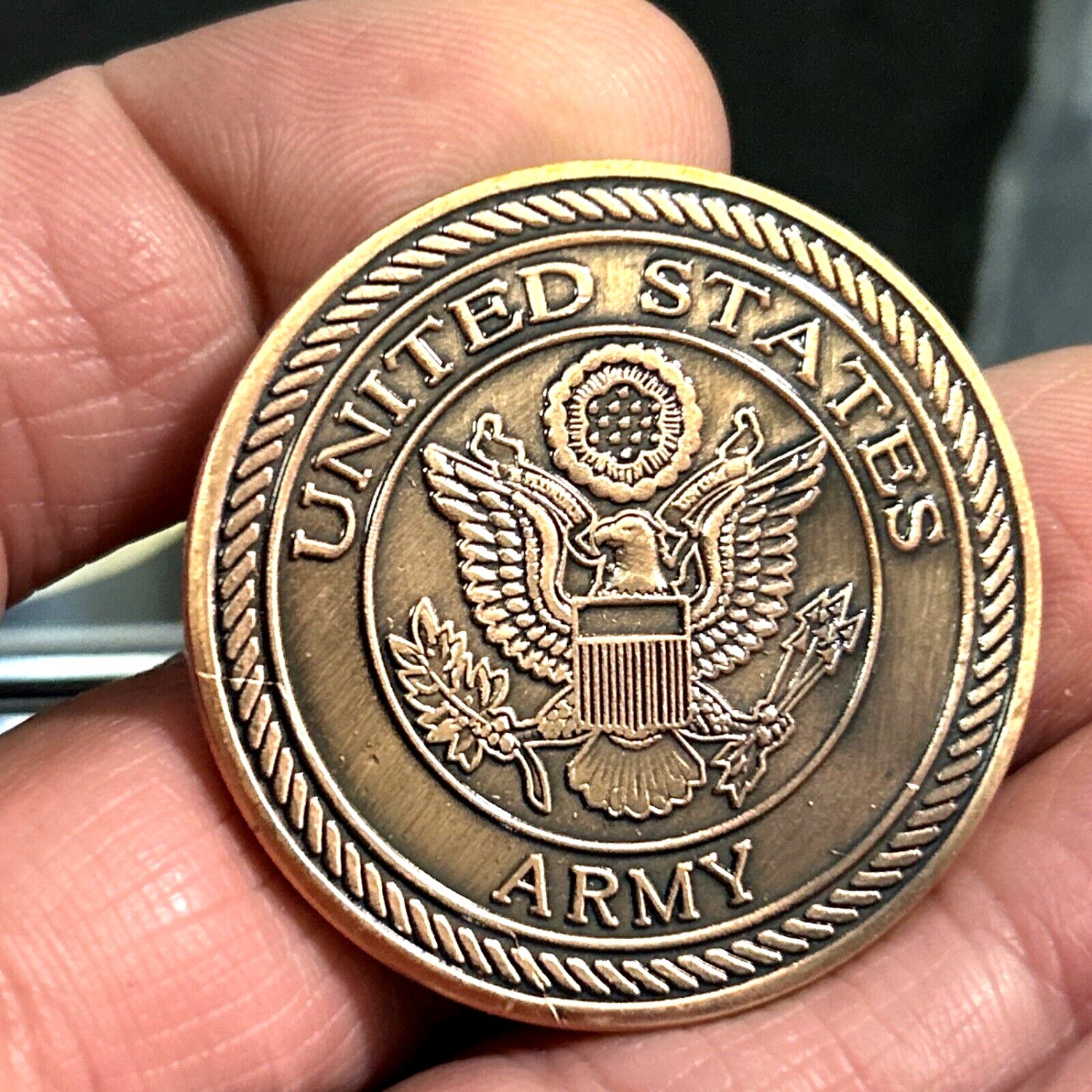 AH-64 APACHE Challenge Coin Attack Helicopter Boeing United States Army