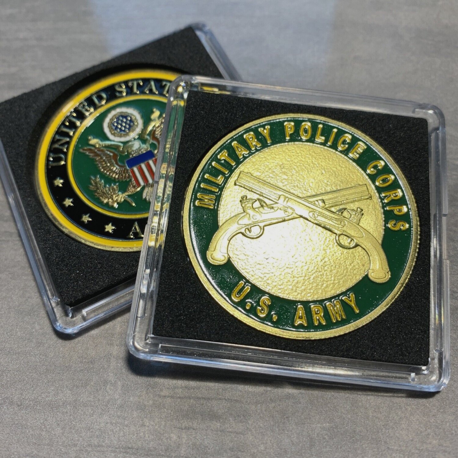 MP-US ARMY MILITARY POLICE CORPS Challenge Coin with CASE!