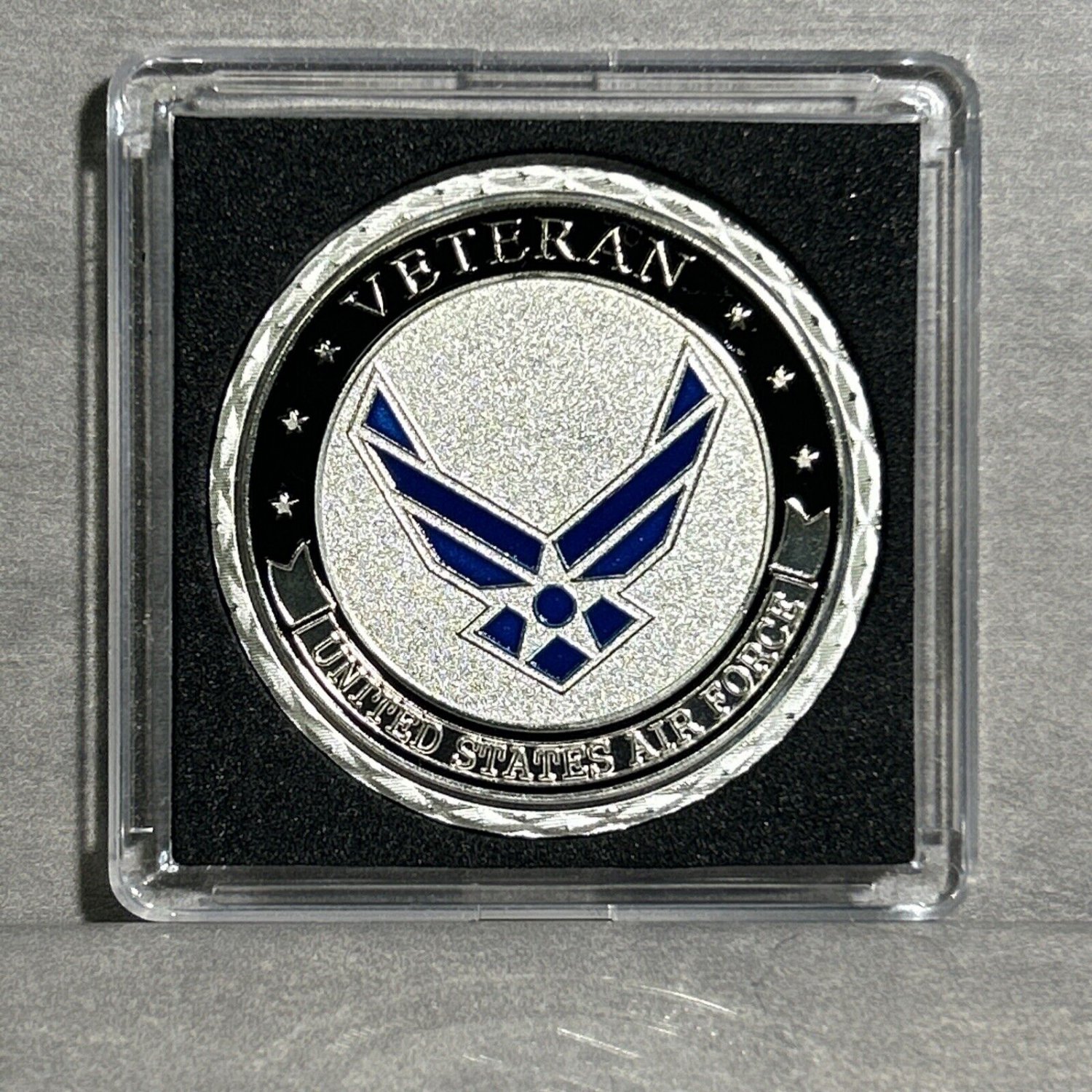 USAF VETERAN Challenge Coin United States AIR FORCE USAF WITH CASE!