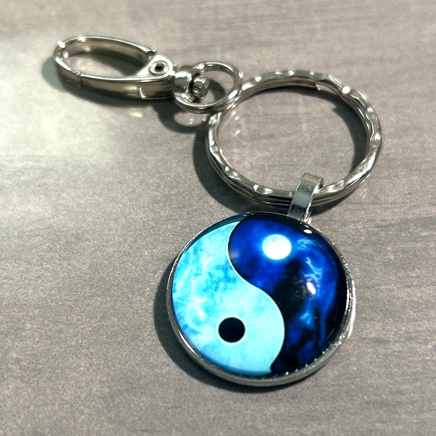 YIN YANG Key Blank PLUS KEY CHAIN & LOBSTER CLAW-HOME HOUSE KEYS ...