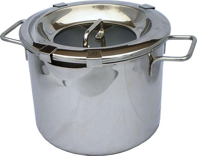 MICHNIK 6 Qt Stock Pot 8 in 1, Polished, Stainless Steel, Adjustable ...