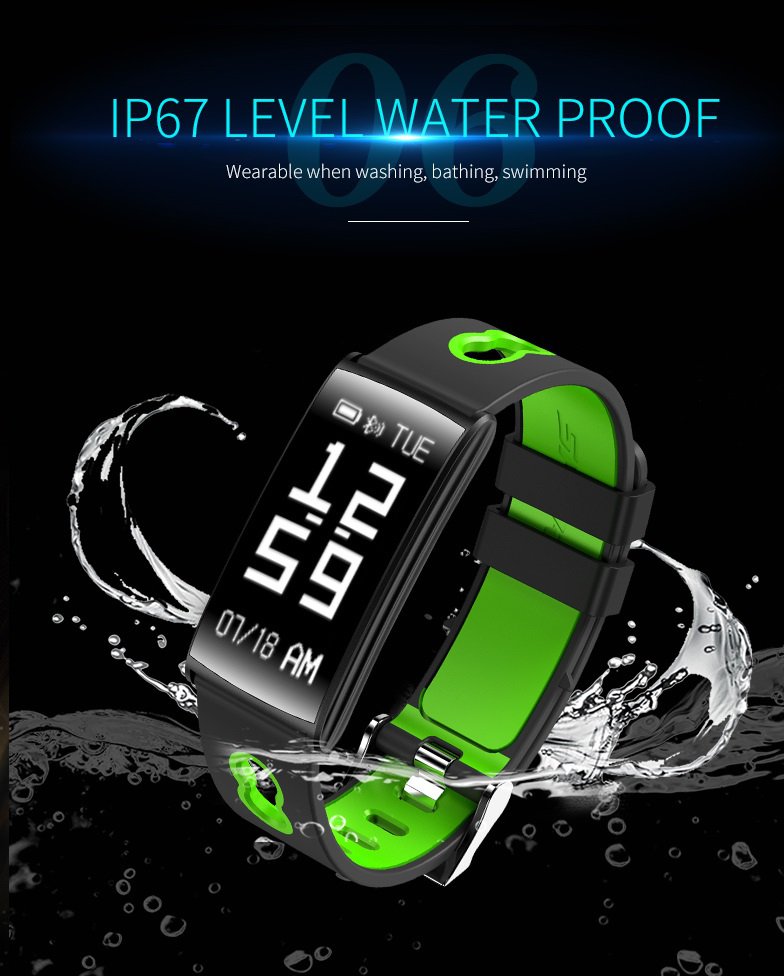 HM68 Smart Wristband Fitness Tracker Heart Rate Blood Pressure Blood ...