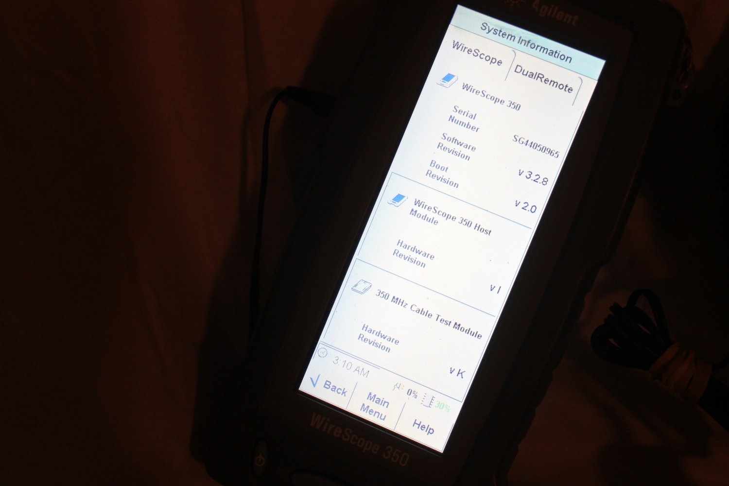 Agilent Cable Tester Dual Remote 350 And WireScope 350 WORKS- Read- DEC/17