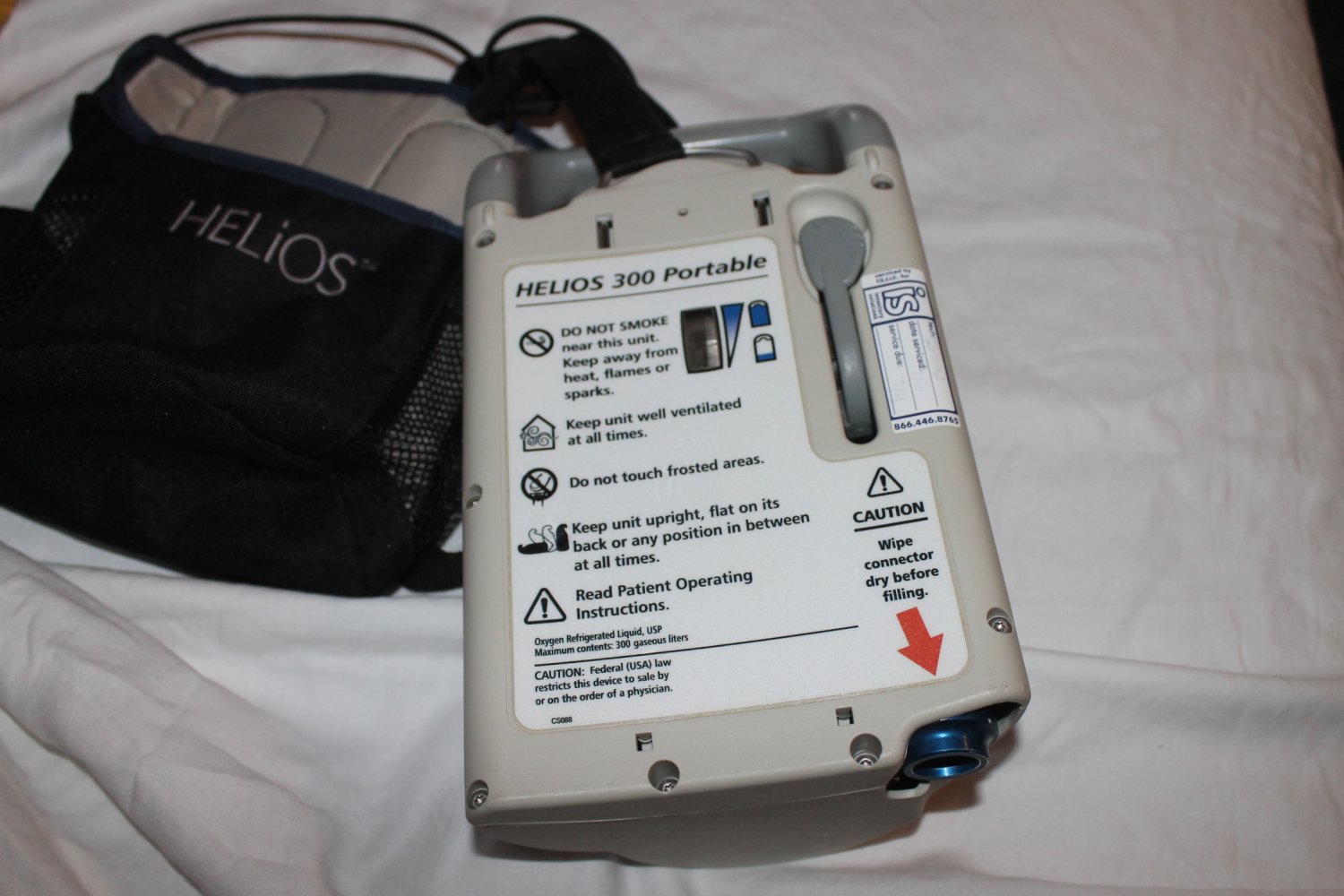 Puritan Bennett HELIOS 300 Portable Oxygen Tank empty/fillable main ...