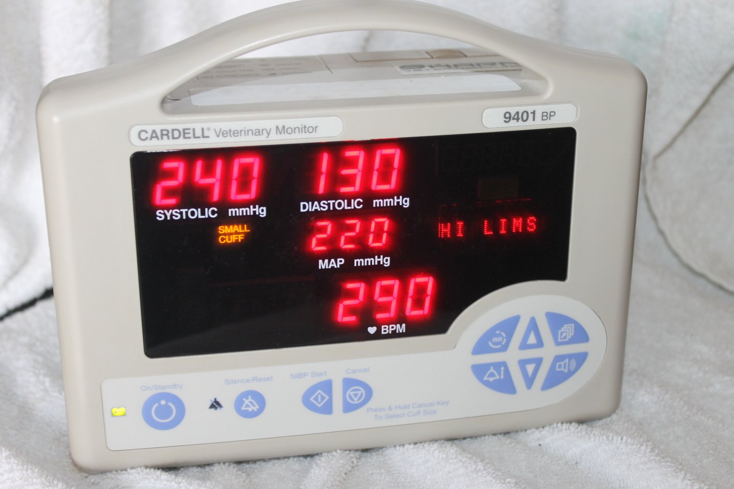 Cardell Midmark Model 9401 BP Veterinary Patient Monitor Works-Good ...