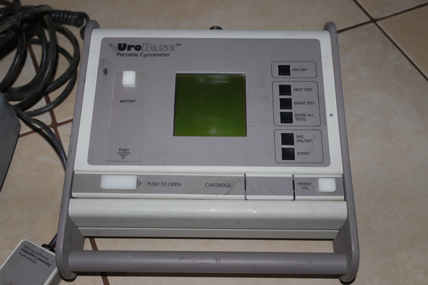 Dacomed eurobase Model 760-1 portable cytometer w pedal no ac plug as ...
