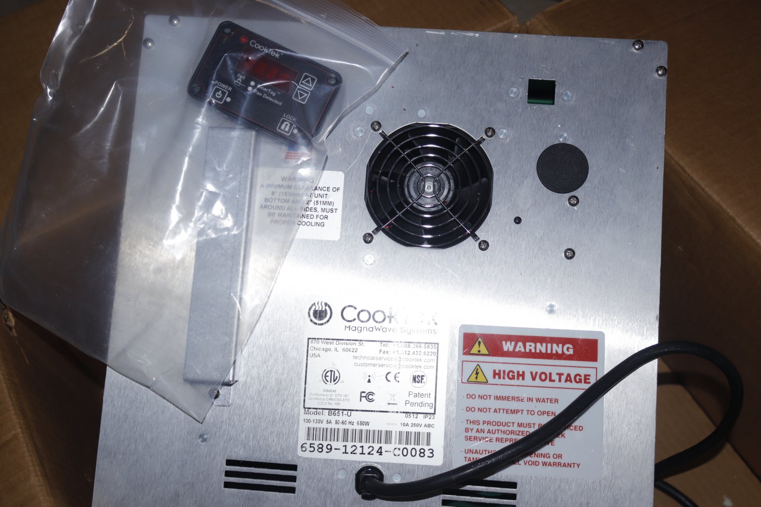 Cooktek B651-U 368055 Incogneeto Undercounter Induction Buffet used 7/19