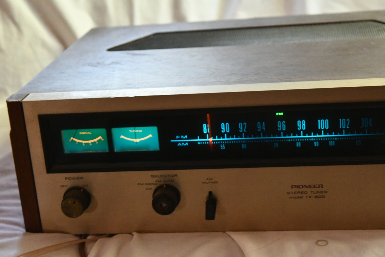 VINTAGE Pioneer TX-600 AM/FM Stereo Receiver WORKS/ RARE NICE 515 7/20