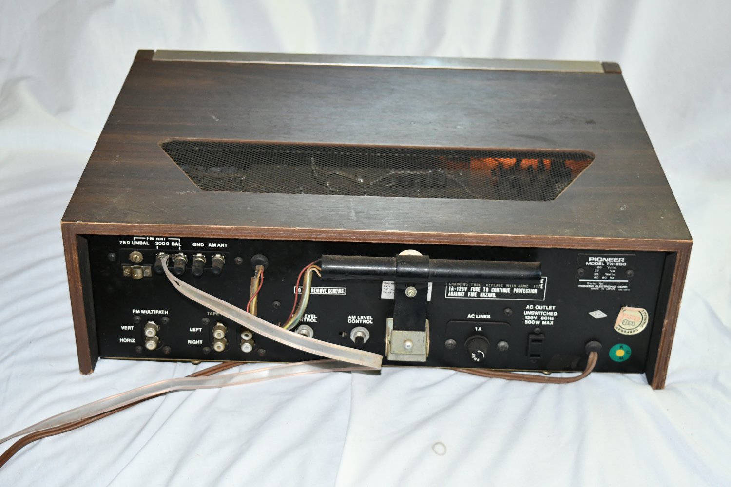 VINTAGE Pioneer TX-600 AM/FM Stereo Receiver WORKS/ RARE NICE 515 7/20