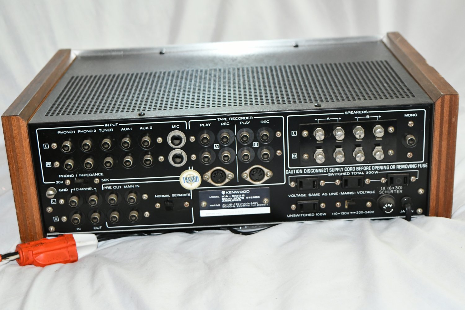 Kenwood Model KA-5002 Stereo Integrated Amplifier Works 515 7/20