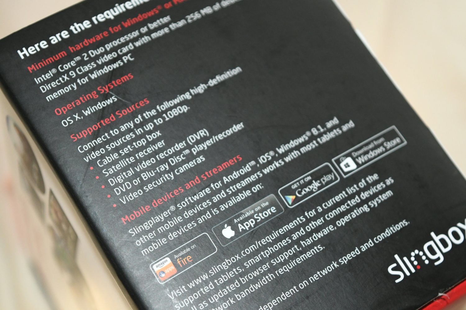 Slingbox M2 SB375-100 media streamer store case display New 2B