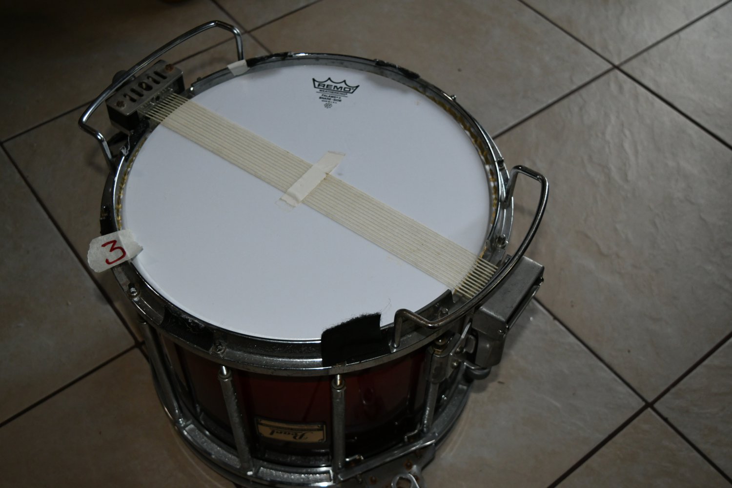 Pearl Free Floating Marching Snare Lacquer Wood 15x13 Inch #3 rare 515 ...