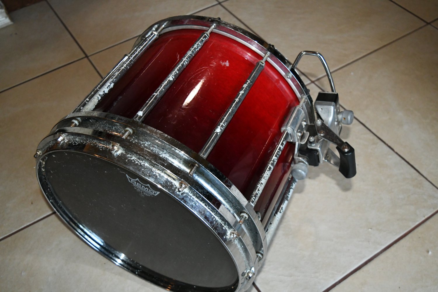 Pearl Free Floating Marching Snare Lacquer Wood 15x13 Inch #3 rare 515 ...