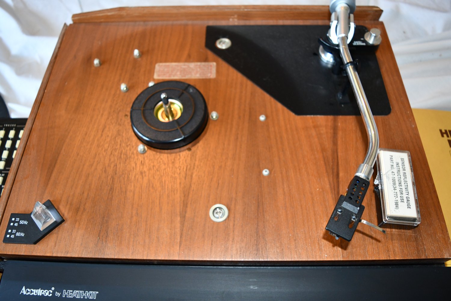 HEATHKIT ACCUTRAC AL-1700 TURNTABLE FOR RSTORE/ REPAIR POWERS ON RARE 1 ...