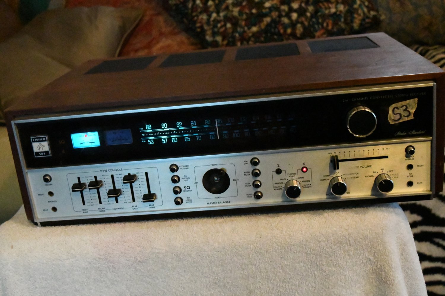 Fisher 504 Quad Stereo 2/4 Channel Receiver with SQ Decoder nice rare ...