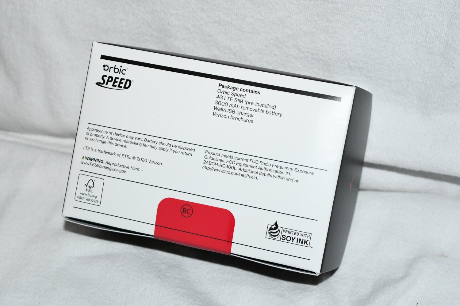 Verizon Orbic Speed ORB400LBVZRT RC400L Mobile Wi-Fi Hotspot 4G LTE New