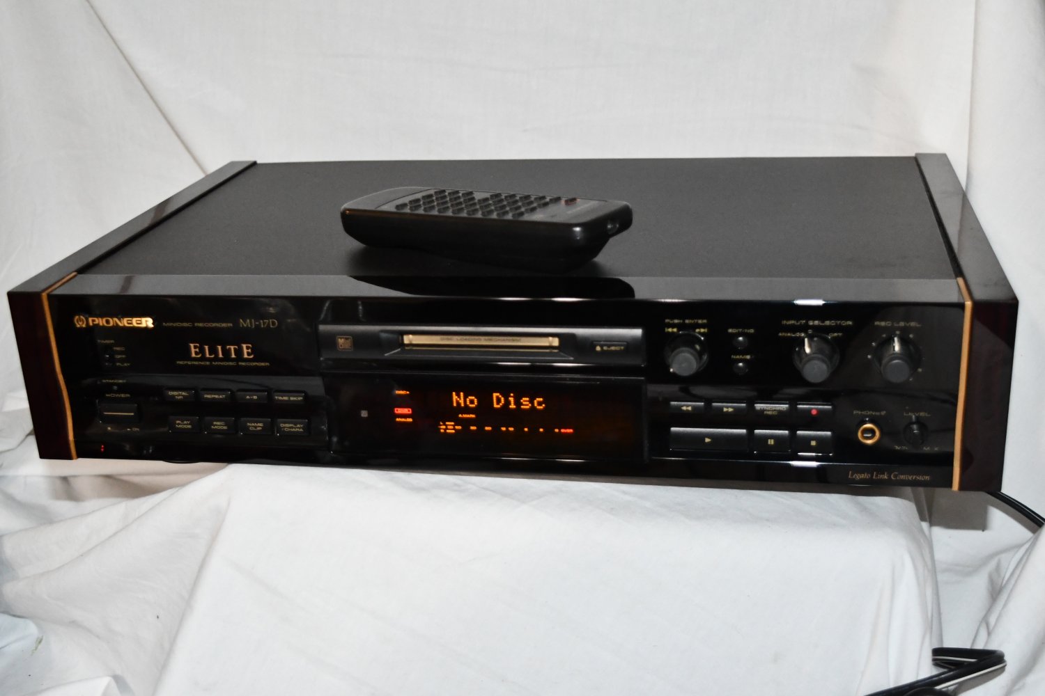 PIONEER MJ-17D ELITE MINI DISK RECORDER-MINT-ULTRA RARE-TESTED-READ 515A1