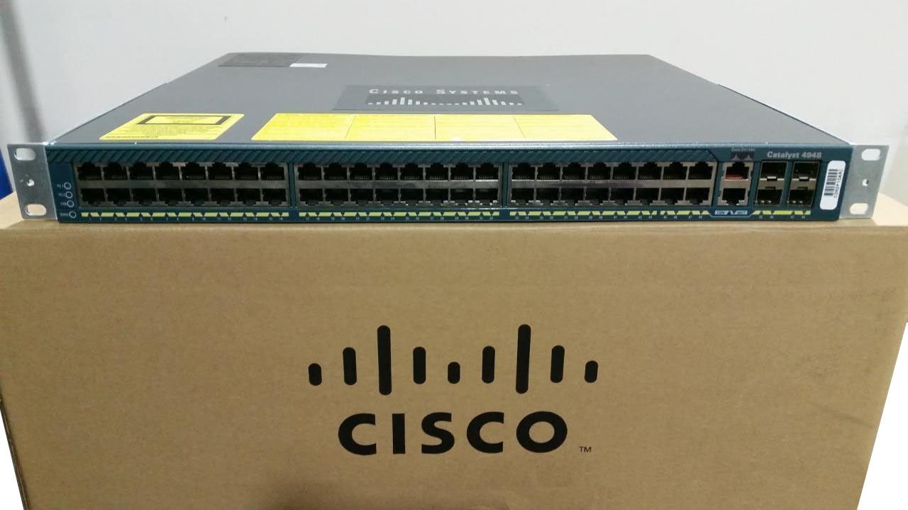 Genuine Cisco Catalyst 4948 48 Port 1U Gigabit Switch WS-C4948-S