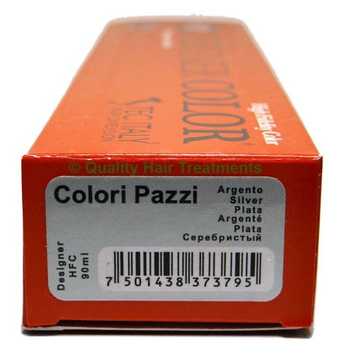 Tec Italy Designer Color, Colori Pazzi Silver / Plata Haircolor 3 oz