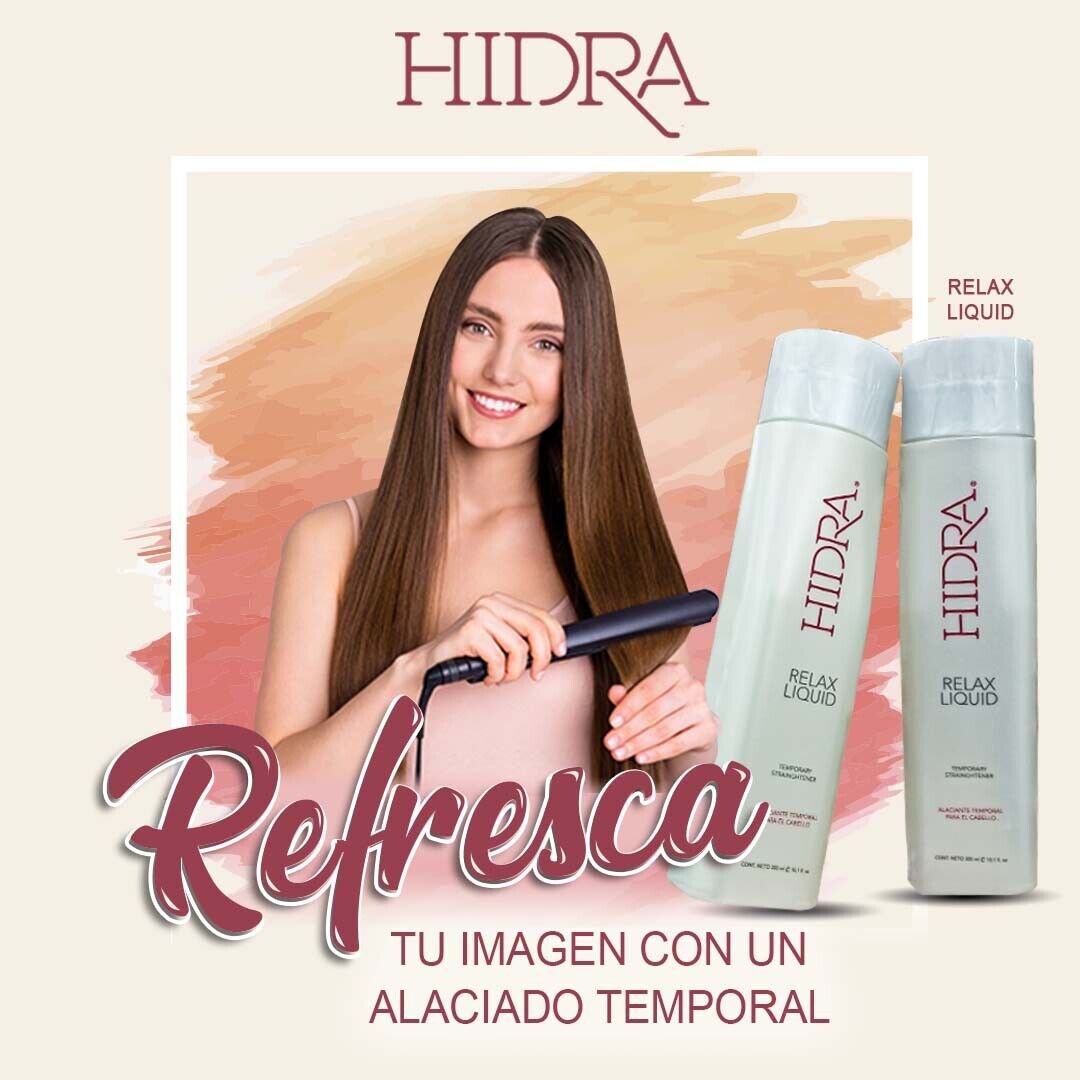 2 Bottles Hidra Relax Liquid Temporary Straightener 10 1 oz (aliciante ...
