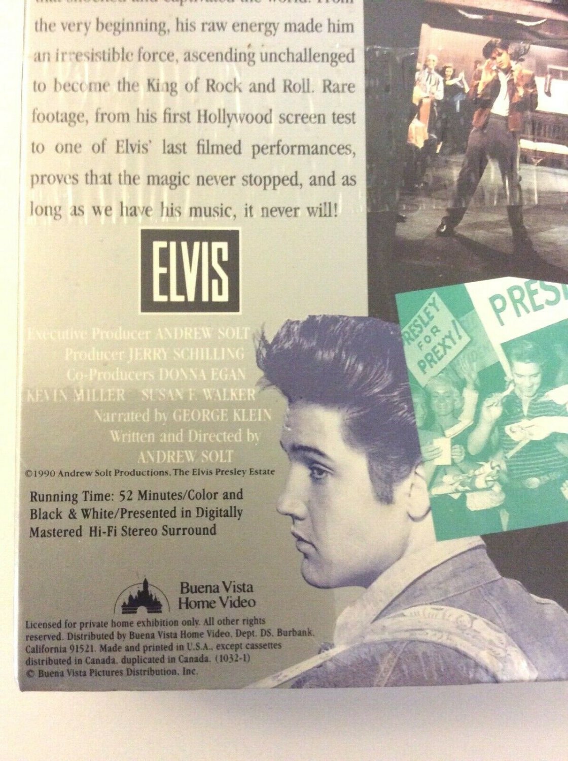 Elvis Presley VHS Tape The Great Performances Center Stage Sealed New