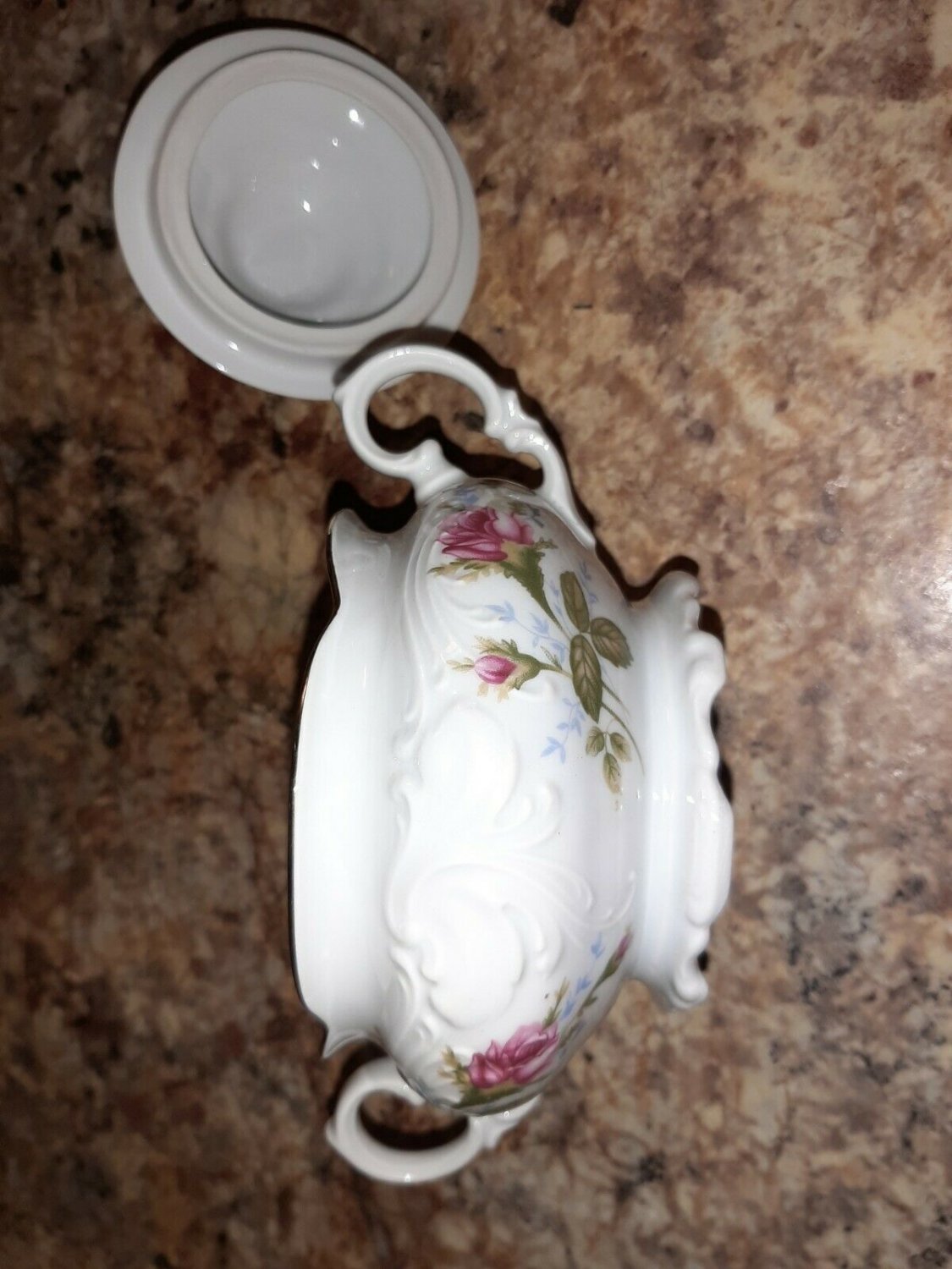 FREE SHIPPING Wawel Poland Moss Rose Pattern Covered Serving Bowl with ...