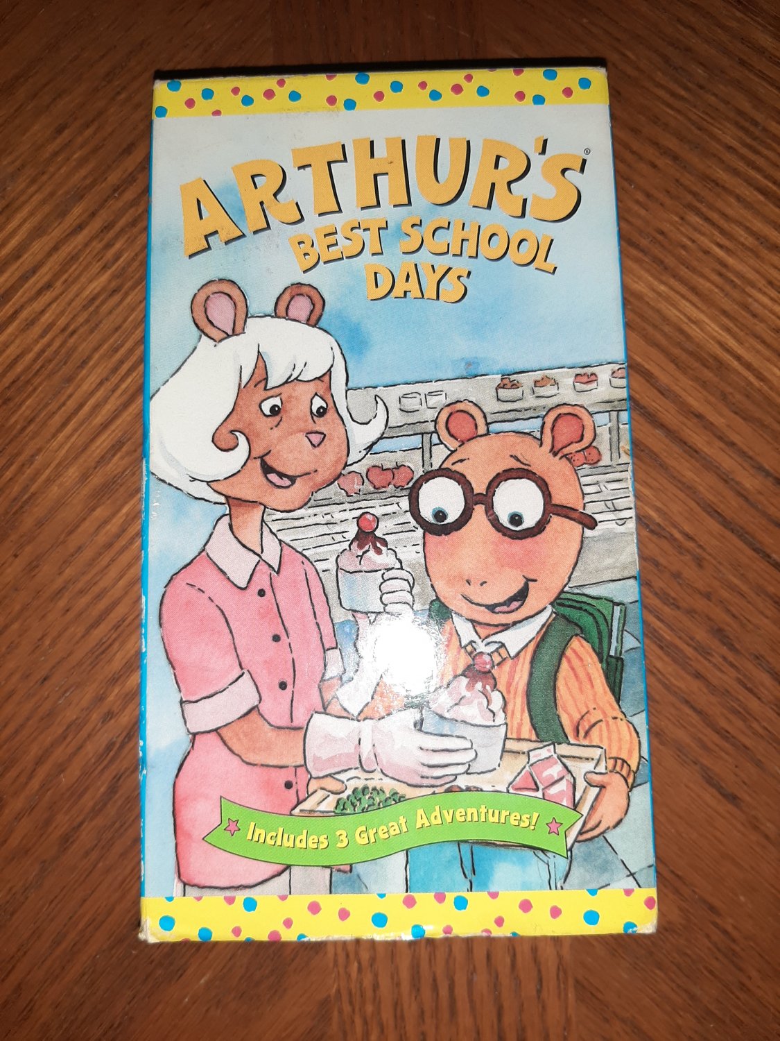 ARTHUR'S BEST SCHOOL DAYS 3 GREAT ADVENTURES VHS Tape 2001 SKU 7763X28764 ARTHUR'S BEST SCHOOL DAYS 3 GREAT ADVENTURES VHS Tape 2001 SKU 7763X28764