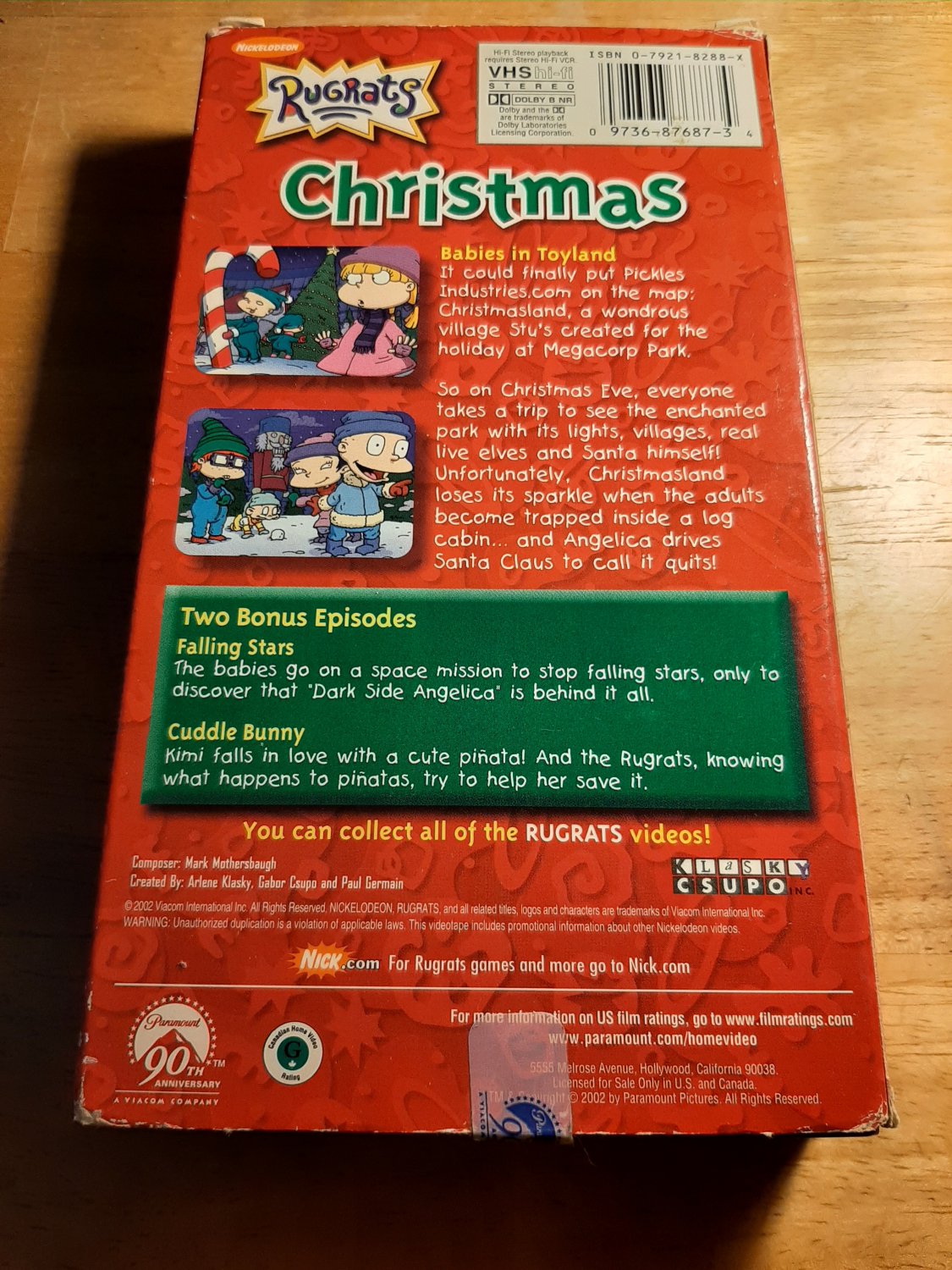 Rugrats Christmas 2002 Nickelodeon VHS Tape SKU 7763X9926